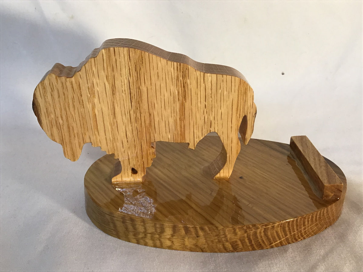 Buffalo Cell Phone Stand – Seal Woodworks