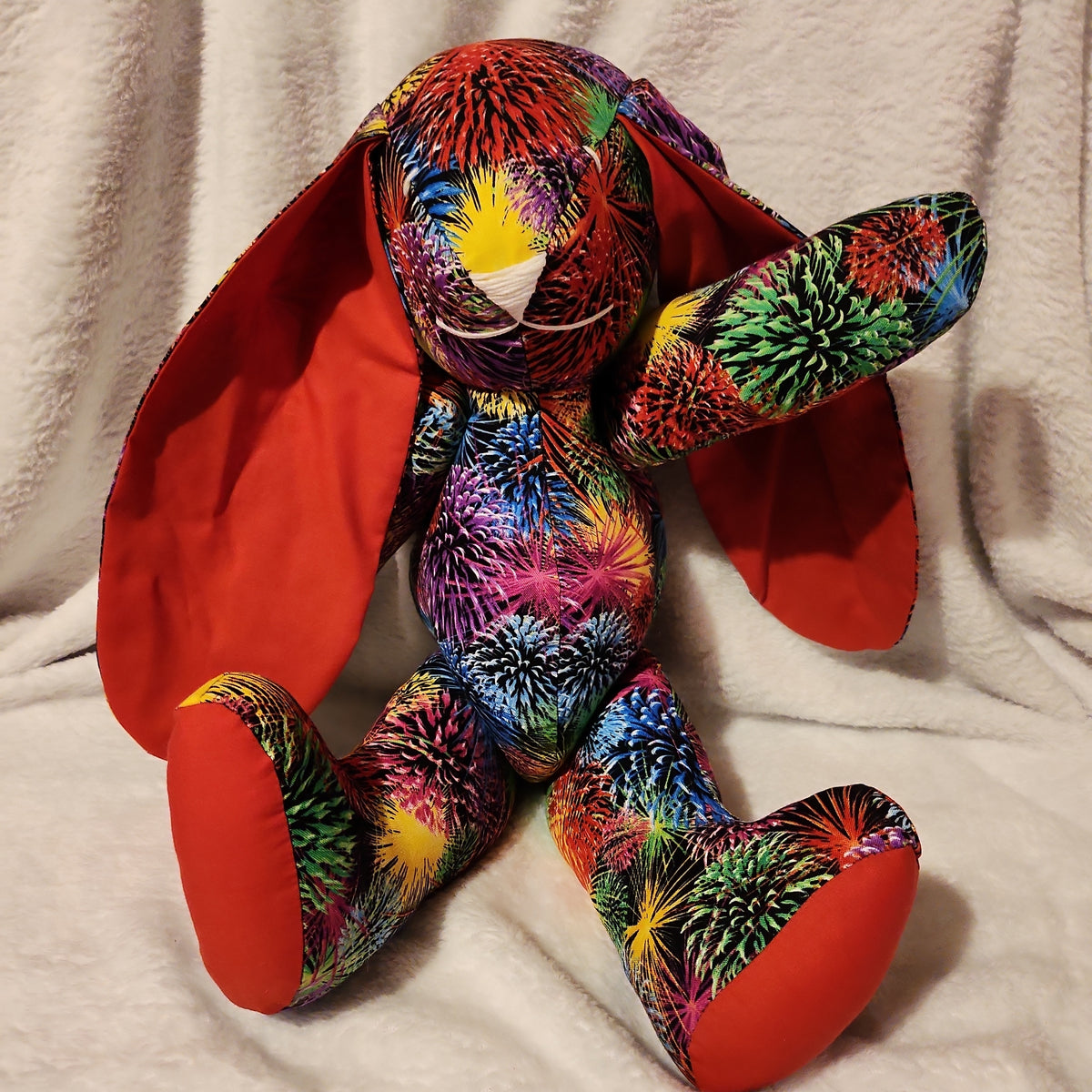 Fireworks Plush Bunny – Seal Woodworks